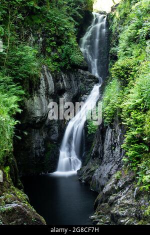 Ess-na-Larach waterfall, Glenariff River, Glenariff Forest Park, Glens ...