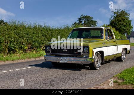 Old green Chevrolet Chevy C10 Deluxe Brava pickup truck 1971 in ...
