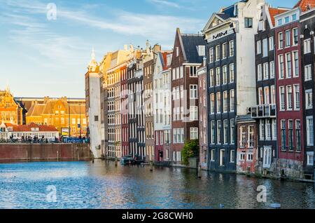 AMSTERDAM, THE NETHERLANDS - NOVEMBER 18, 2018: Urban landscape in ...