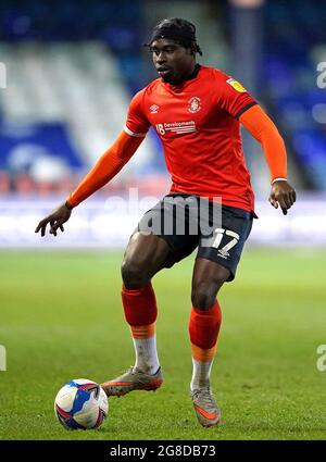 File photo dated 16-02-2021 of Liverpool fans outside of the Puskas ...