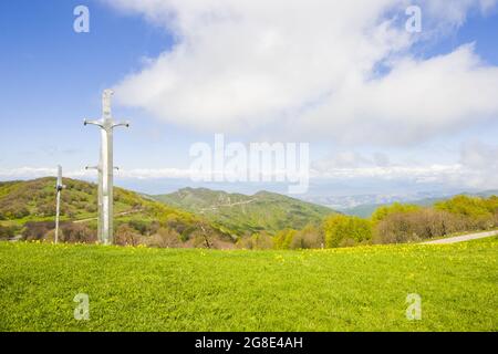 TBILISI, GEORGIA - May 11, 2021: A mesmerizing view of the famous ...