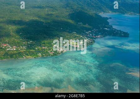 Aerial of the island of Upolo, Samoa, South Pacific Stock Photo - Alamy