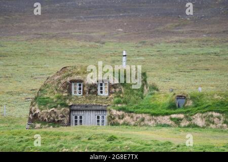 Peat house, Saenautasel, Iceland Stock Photo - Alamy