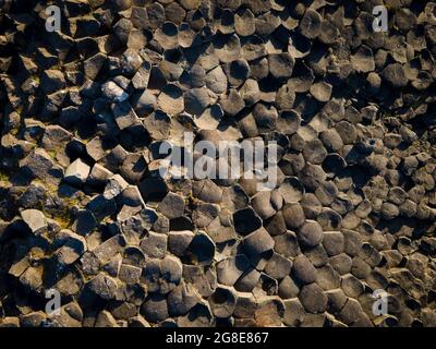 Basalt formations, Kalfshamarsvik, Skagi Peninsula, Iceland Stock Photo ...