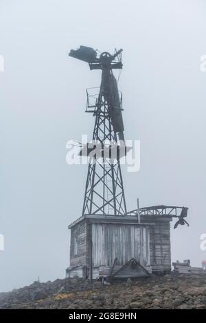 Historiacal meteorological station in Tikhaya bay on Hooker island ...