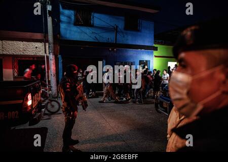 Guatemala City, Guatemala. 10th July, 2021. Officers from Policia ...