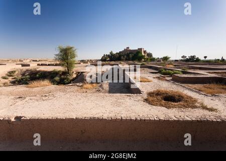 Shush castle, archaeological site of Susa(Shush), base of excavation ...