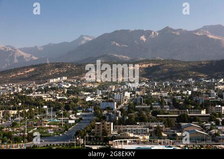 Cityscape of Yasuj on highland, Zagros mountains(Dena range), Yasuj ...