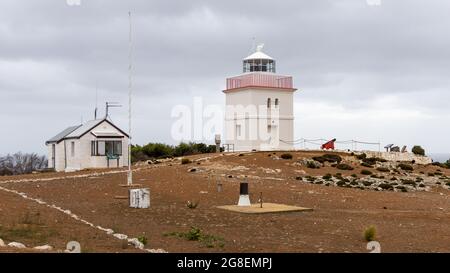 Cape Borda lighthouse and keepers quarters on Kangaroo Island South ...