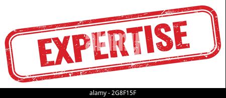 EXPERTISE text on red grungy rectangle stamp Stock Photo - Alamy