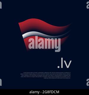 latvia flag. Stripes colors of the latvian flag on a white background ...