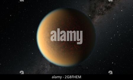 Exoplanet GJ 1132 b, illustration Stock Photo - Alamy