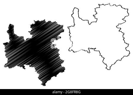 Rottweil district (Federal Republic of Germany, rural district, Baden ...