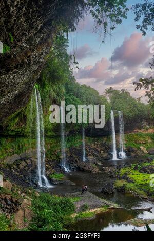Agbokim waterfall, Ikom, Nigeria, West Africa, Africa Stock Photo - Alamy