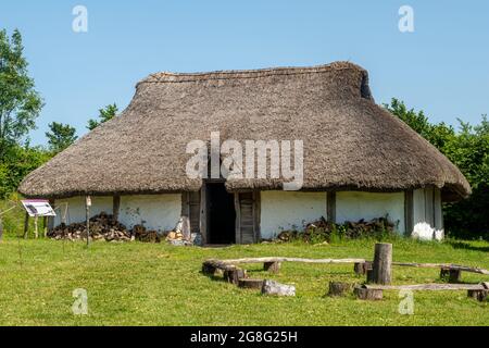 Reconstructed Anglo-Saxon house Stock Photo - Alamy