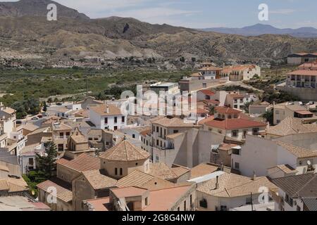 Arboleas village overview the Almanzora valley Stock Photo - Alamy