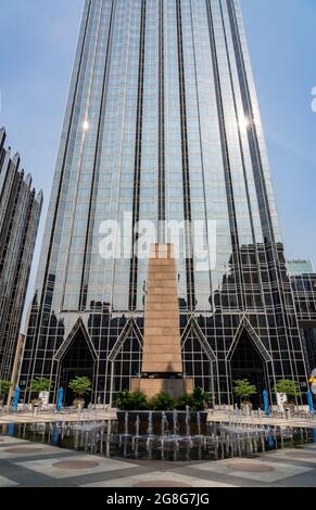 Pittsburgh, PA - 5 July 2021: Modern architecture in downtown ...