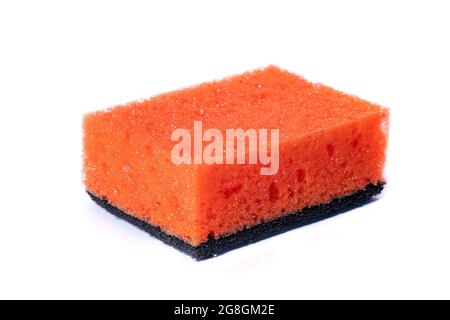 Kitchen sponge asolated on a white background. Object Stock Photo - Alamy