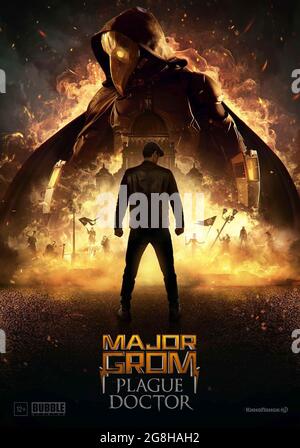 MAJOR GROM: PLAGUE DOCTOR, Russian poster, top from left: Aleksey ...