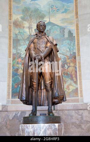 Clark Memorial statue, George Rogers Clark National Historical Park ...