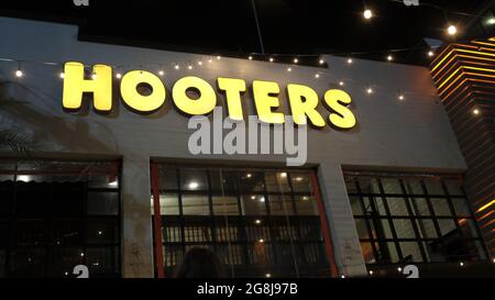 HOOTERS Sign Restaurant and Bar Soi Nana Bangkok Thailand notice to do ...