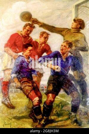 Paris 1924 - Vintage Olympic Games Poster - Javelin Stock Photo - Alamy