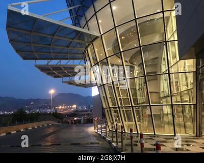 An Inclined Glass wall or Facade with aluminum framed for an high rise ...