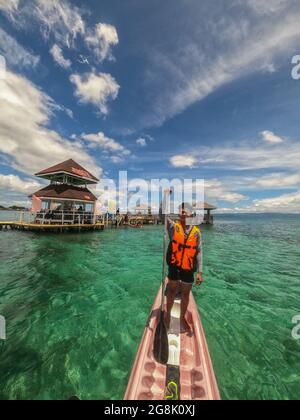 Amazing and Adventure Action Shot of Happy Young Filipino Asian ...