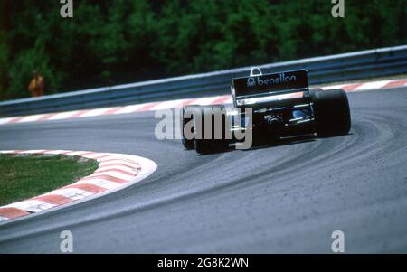 Spa- Francorchamps 1985 Belgium GP. Start of the Formula 3000 race ...