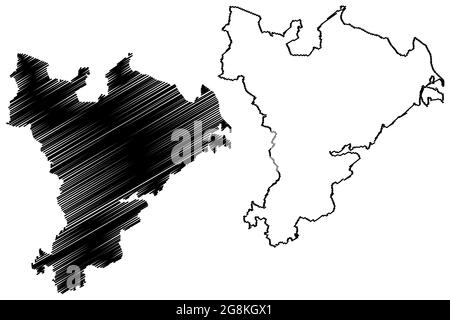 Schleswig-Flensburg district (Federal Republic of Germany, rural ...
