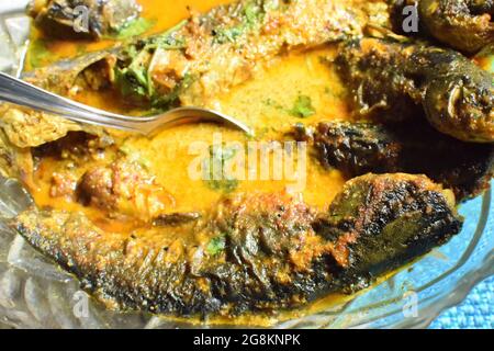 Tyangra fish , scientific name - Batasio batasio or Mystus tengara or ...