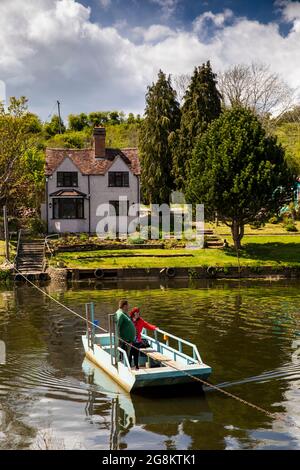 The hampton ferry on the river avon evesham worcestershire england uk ...