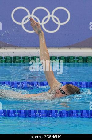 Tokio, Japan. 22nd July, 2021. City view of Tokyo Bayside at night. The ...