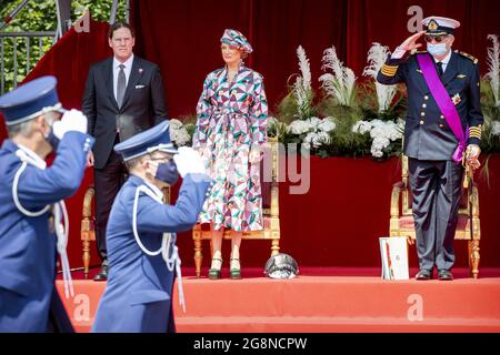 Princess Delphine attending National Day 2025 celebrations in front of ...