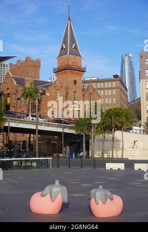 Campbells Cove in the historic Rocks area of Sydney city centre with ...
