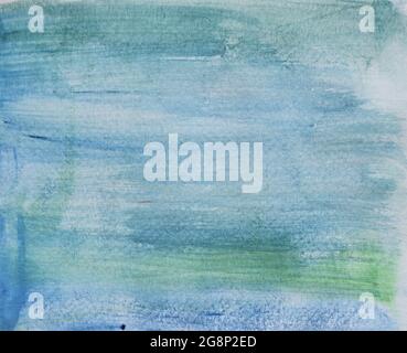 Watercolor light blue and white gradient background texture. Aquarelle ...