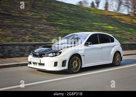 Subaru Impreza WRX STI, on display at the Japanese Assembly held at ...