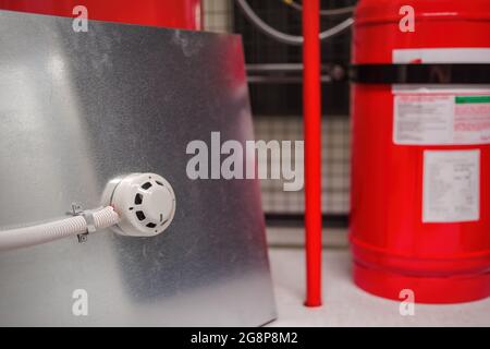 Clean agent fire suppression system Stock Photo - Alamy