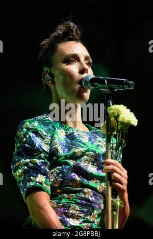 BARCELONA - JUL 10: Fuel Fandango (flamenco electronic funk band ...