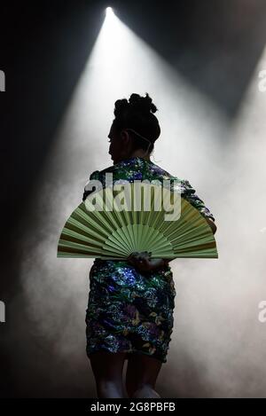 BARCELONA - JUL 10: Fuel Fandango (flamenco electronic funk band ...