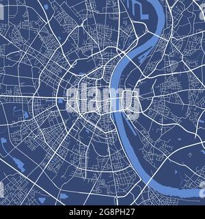 Cologne map. Detailed vector map of Cologne city administrative area ...