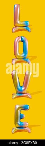 Balloon in shape of letter R on white background Stock Photo - Alamy