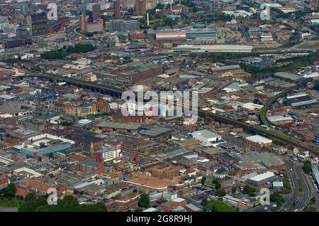 Aerial view of Digbeth Birmingham England Uk West Midlands Stock Photo ...
