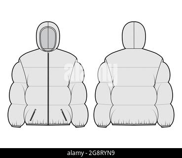 Women Boxy Fit t-shirt fashion flat sketch template. Girls Tunic Length ...