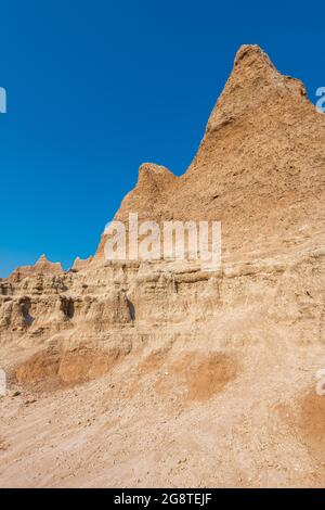 Buttes and Canyons are throughout Badlands National Park Stock Photo ...