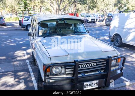Classic Toyota landcruiser vehicle a 1985 FJ62 model station wagon ...