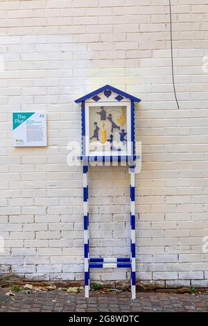 Folkestone Triennial 2021 - "On the Track of St Eanswythe's Waterway" by Patrick Corillon Stock ...