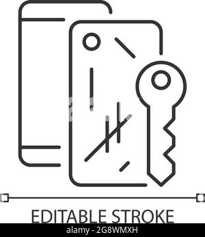 removing scratches line icon vector illustration Stock Vector Image ...