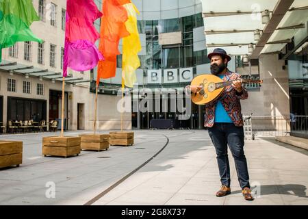 EDITORIAL USE ONLY Egyptian oud player, Joseph Tawadros performs in the ...