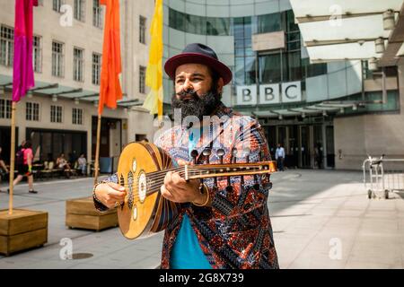 EDITORIAL USE ONLY Egyptian oud player, Joseph Tawadros performs in the ...